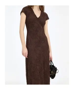 ROTATE BY BIRGER CHRISTENSEN Flower-mesh Sleeveless Maxi Dress