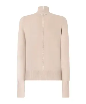 Pinko Ribbed-trim High-neck Sweater