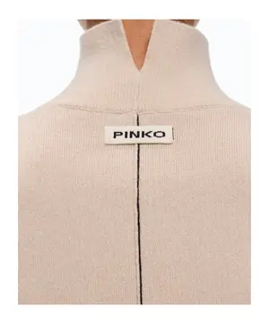 Pinko Ribbed-trim High-neck Sweater