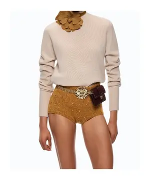 Pinko Ribbed-trim High-neck Sweater
