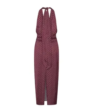 ROTATE BY BIRGER CHRISTENSEN Dot Halterneck Scarf Dress