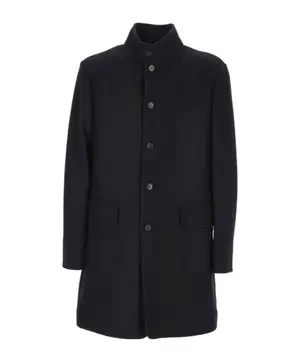 Loro Piana Single Breasted Coat - Black