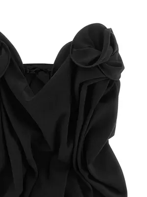 Magda Butrym Minimal Off-shoulder Bustier With Floral Detail