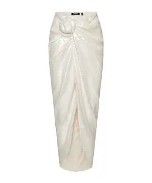 ROTATE BY BIRGER CHRISTENSEN Sequins Knot Skirt
