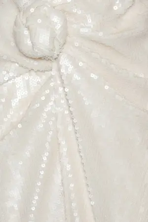 ROTATE BY BIRGER CHRISTENSEN Sequins Knot Skirt