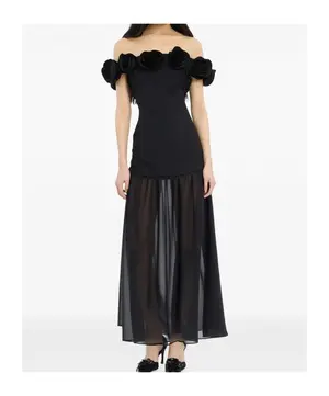 ROTATE BY BIRGER CHRISTENSEN Crepe Maxi Flower Dress