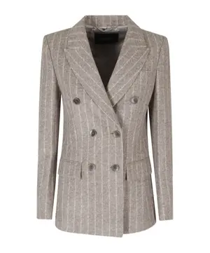 Seventy Double-breasted Blazer - Mud