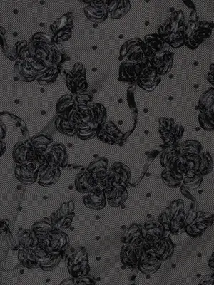 ROTATE BY BIRGER CHRISTENSEN Flower Mesh Midi Skirt