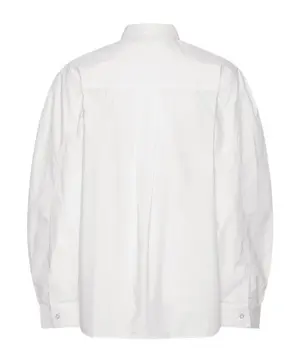 ROTATE BY BIRGER CHRISTENSEN Oversized 3d Floral Shirt - Bright White