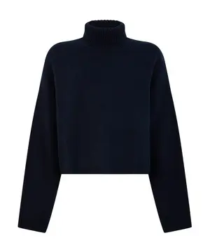 LISA YANG Turtleneck Sweater - Dark Blue