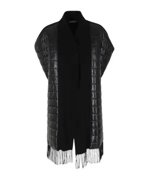 Herno Long Cape-style Vest - Black