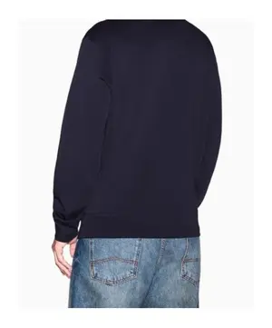 Armani Exchange Bonded Stretch Cotton Crewneck Sweatshirt