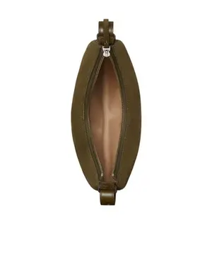 Tory Burch Romy Suede Half Moon Bag
