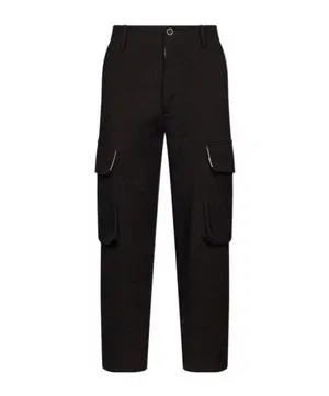 UMA WANG Casual Pants With Belt Loops - Black