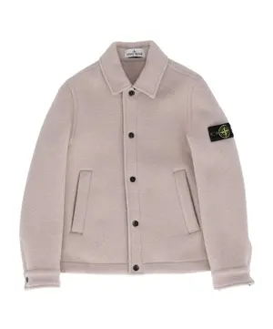 Stone Island Long-sleeved Casual Jacket - Beige