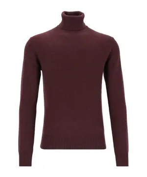 Emporio Armani Pure Cashmere Rollneck Jumper - Brown