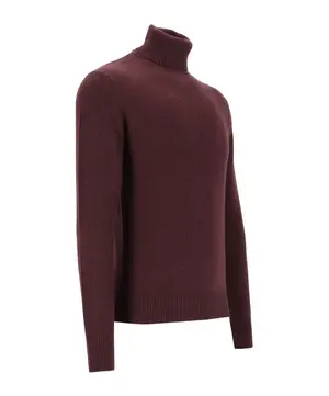 Emporio Armani Pure Cashmere Rollneck Jumper - Brown