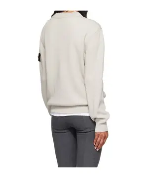Stone Island Long Sleeve Logo Patch Sweatshirt