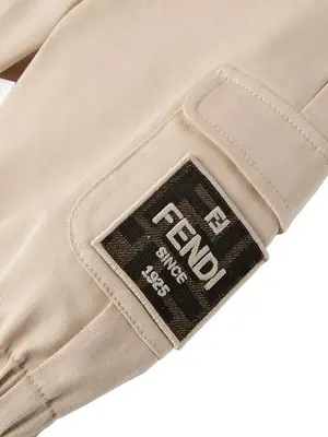 Fendi Ff Logo Cargo Trousers