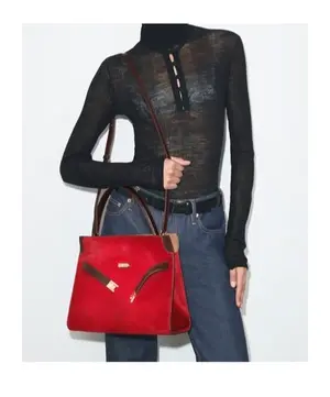 Tory Burch Lee Radziwill Small Shoulder Bag - Red