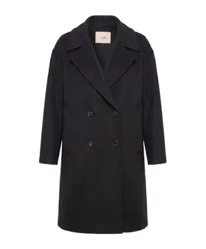 TWINSET Double-breasted Notched Collar Coat