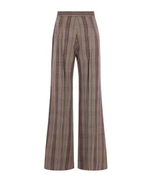 VIVIENNE WESTWOOD Wide-leg Checked Trousers