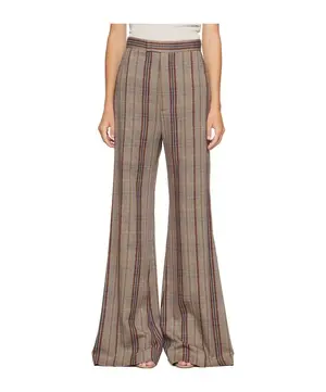 VIVIENNE WESTWOOD Wide-leg Checked Trousers