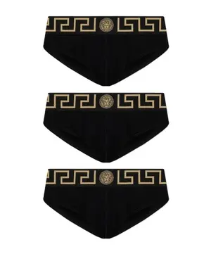 Versace Greca-border Three-pack Briefs