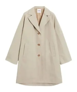 Aspesi Single-breasted Coat - Nude