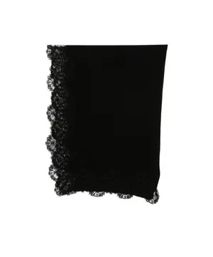 Ermanno Scervino Lace-trimmed Scarf - Black