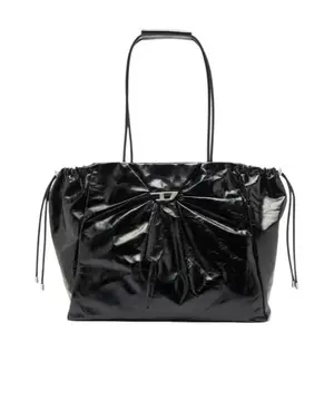 DIESEL® Scrunch-d Drawstring Shoulder Bag - Black