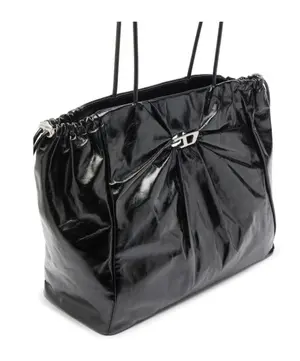 DIESEL® Scrunch-d Drawstring Shoulder Bag - Black