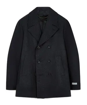 Canali Double-breasted Coat - Grey