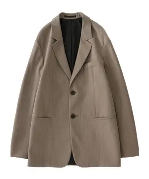 Studio Nicholson Single-breasted Blazer - Bark Melange