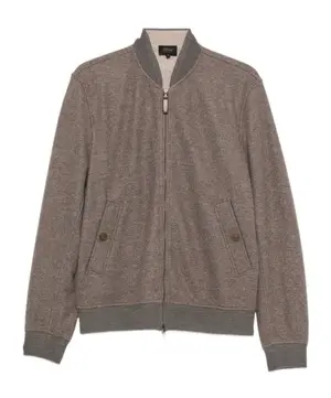 Brioni Zip-up Bomber Jacket - Brown