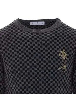VIVIENNE WESTWOOD Checkered Crewneck Jumper