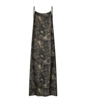 UMA WANG Sleeveless Printed Dress - Black