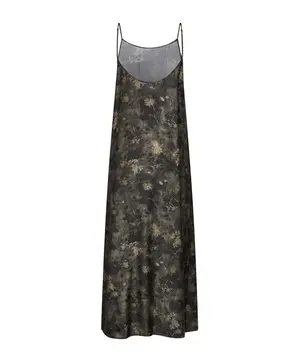 UMA WANG Sleeveless Printed Dress - Black