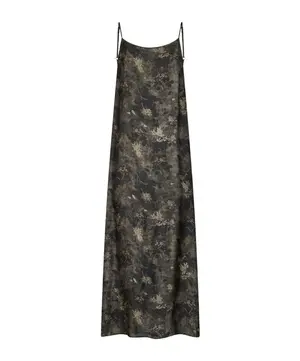 UMA WANG Sleeveless Printed Dress - Black