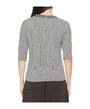 Ermanno Scervino Embellished Cable-knit Top