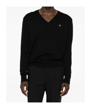 VIVIENNE WESTWOOD Long-sleeved V-neck Pullover