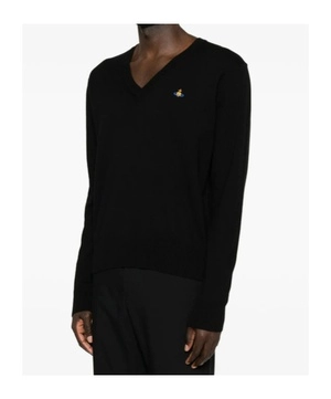 VIVIENNE WESTWOOD Long-sleeved V-neck Pullover