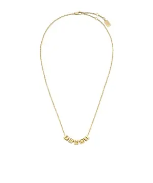 Fendi Faces Necklace - Golden