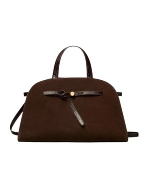 Tory Burch Top Handle Shoulder Bag - Dark Cocoa