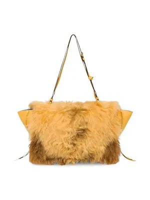 Prada Shearling Detail Bag