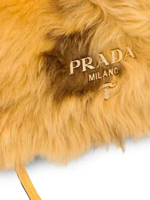 Prada Shearling Detail Bag