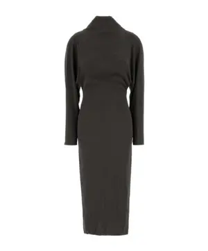 Giorgio Armani Giorgio Armani Draped Collar Midi Dress No