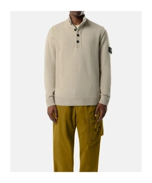 Stone Island Regular-fit Half-zip Jumper With Button Placket