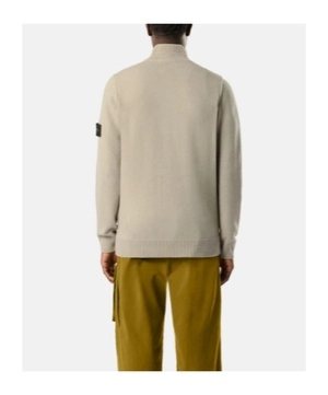 Stone Island Regular-fit Half-zip Jumper With Button Placket