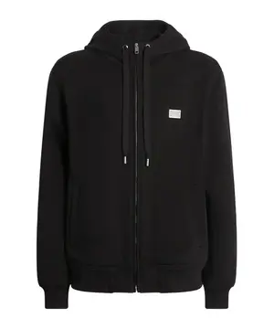 Dolce & Gabbana Logo-plaque Hoodie - Black